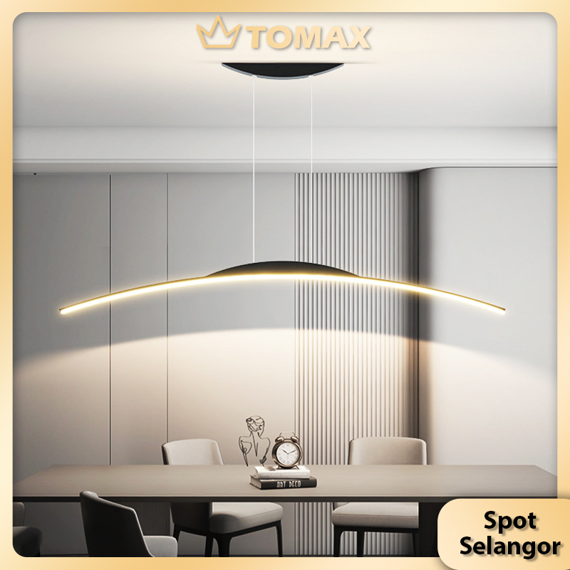 TOMAX 100CM LED Nordic Pendant Light Ruang Makan Dapur Island Light ...