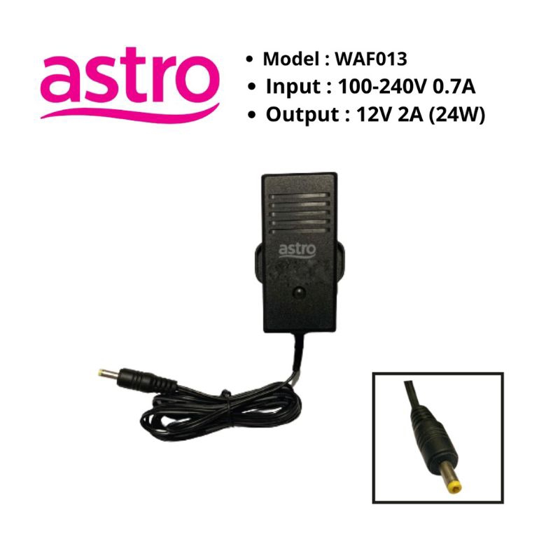 ORIGINAL ASTRO POWER SUPPLY ADAPTOR FOR ASTRO BEYOND PVR DECODER WAF013 ...