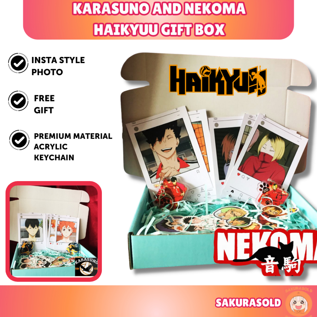Sakurasold Haikyuu Set Boxes Haikyuu Gift Box Anime Boxes Karasuno ...