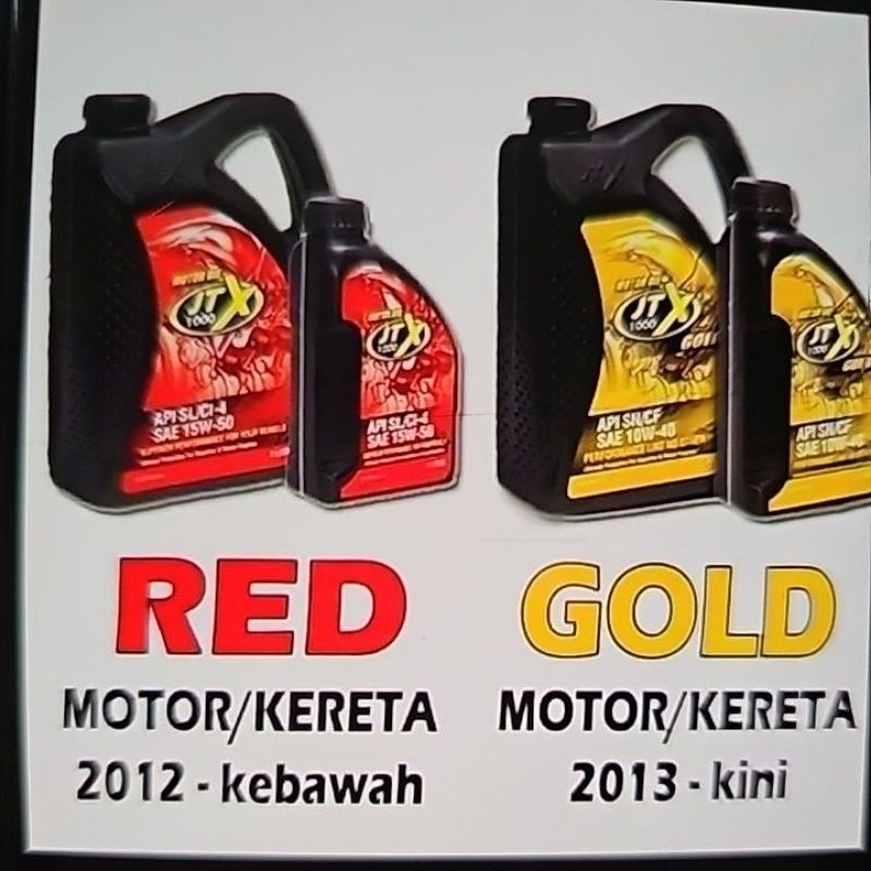 Jtx 1000 Minyak Motor / Minyak Hitam / Kereta Minyak Pelincir / JTX ...
