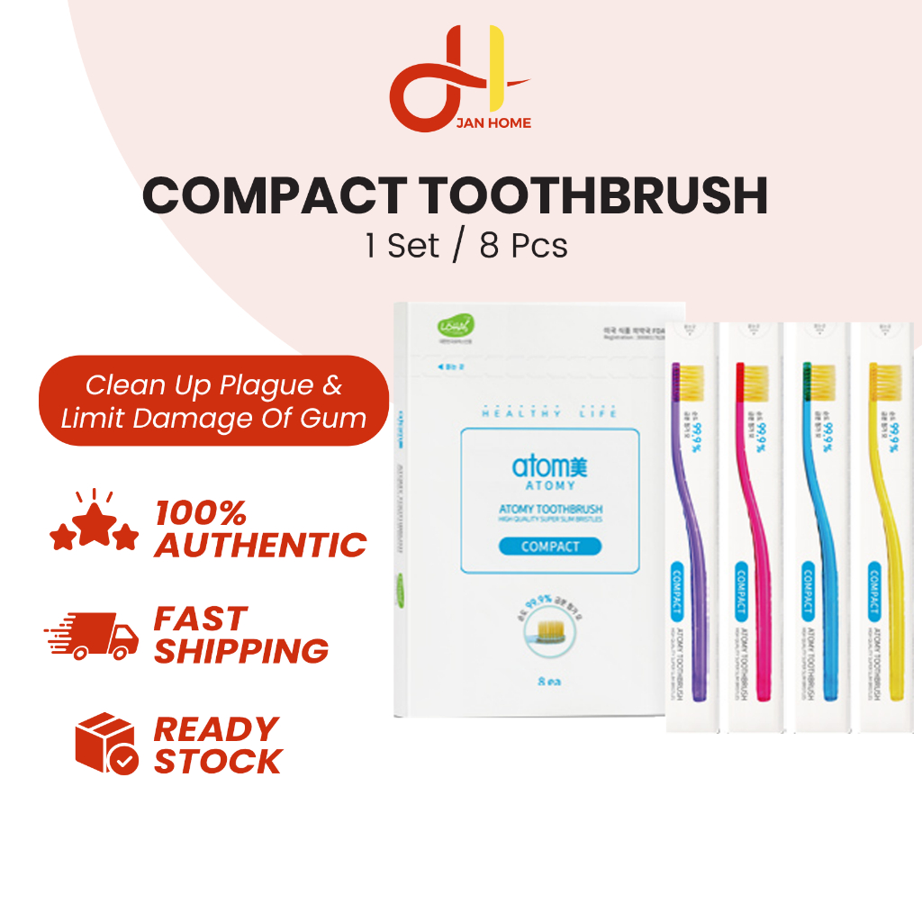 Atomy Compact Toothbrush 1set - 8pcs Soft Toothbrush Oral Care Berus ...