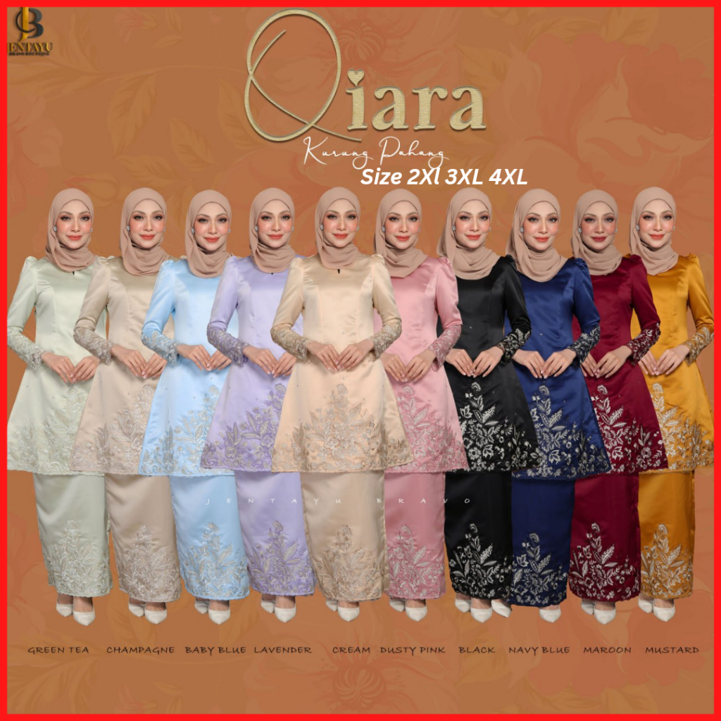 Baju Raya 2023 Kurung Pahang Plus Size Fit QIARA Tunang Akad Nikah ...