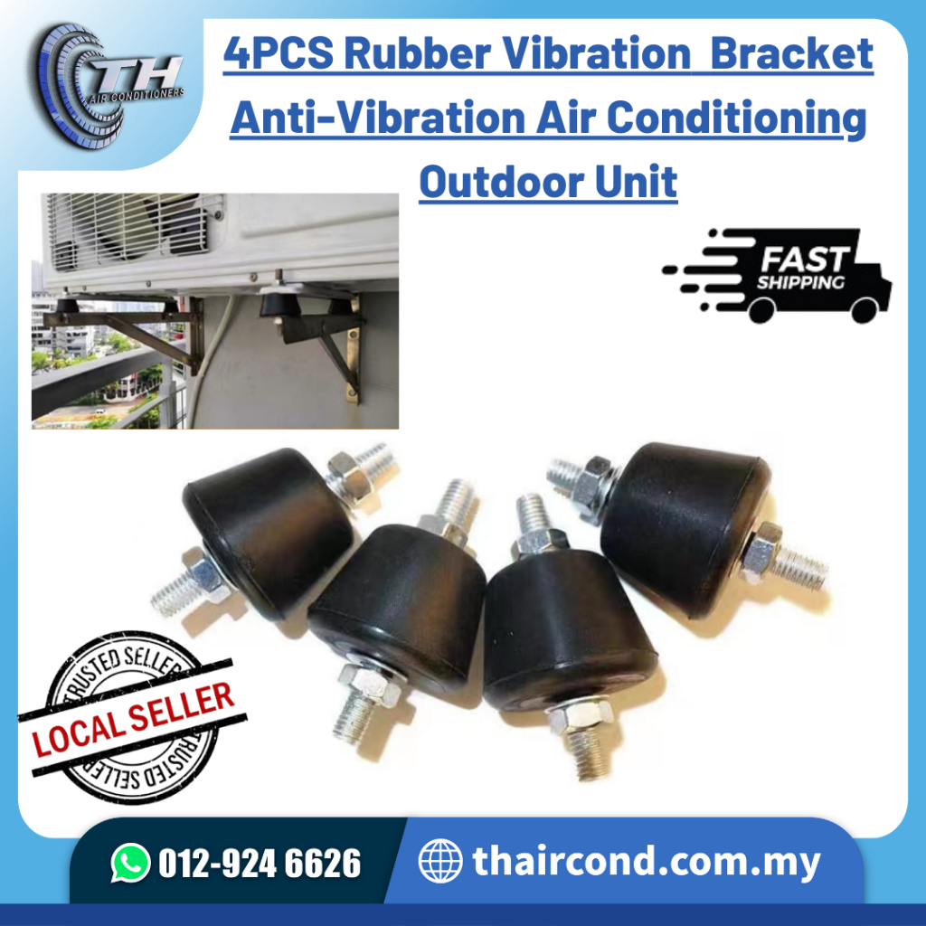 4PCS Rubber Vibration Absorbing Pad Mute Non-slip Mat Base Bracket Anti ...