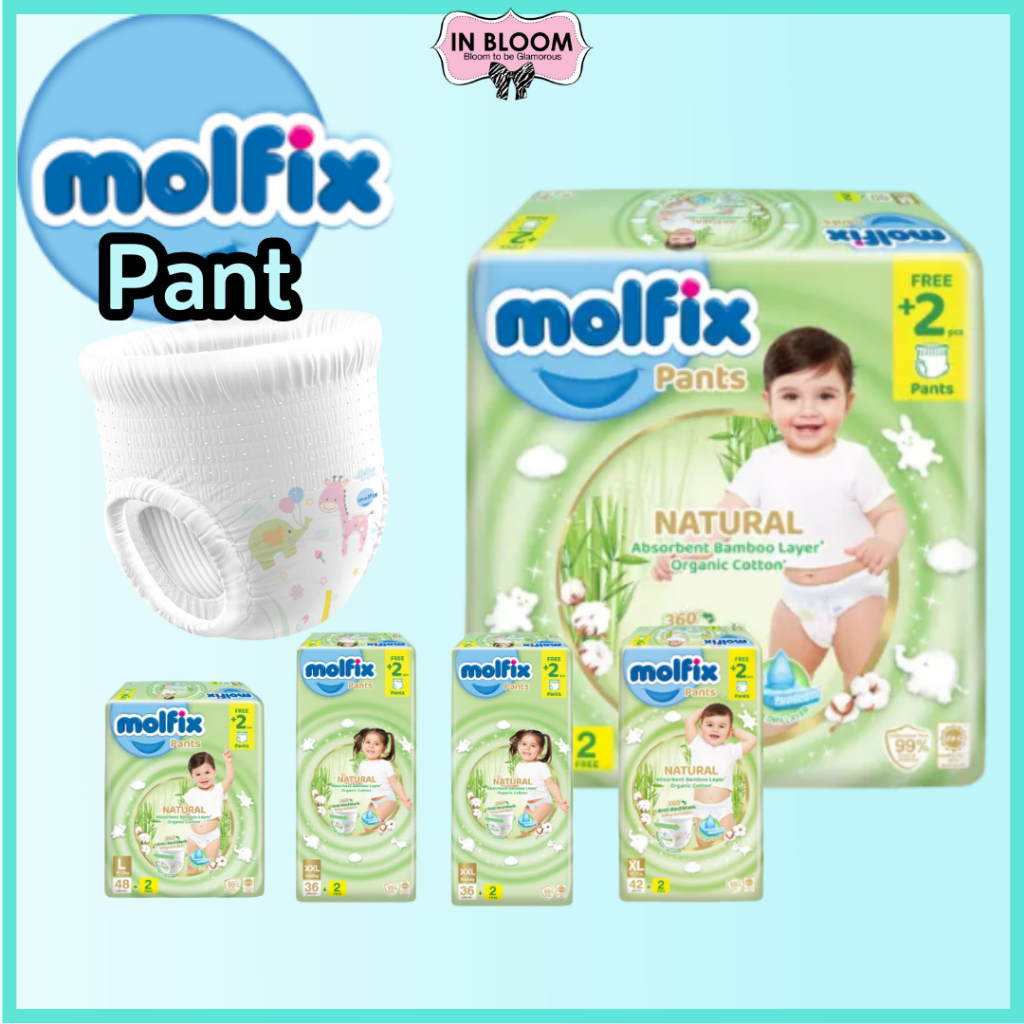 MOLFIX NATURAL PANT DIAPERS - 1 PACK | Shopee Malaysia