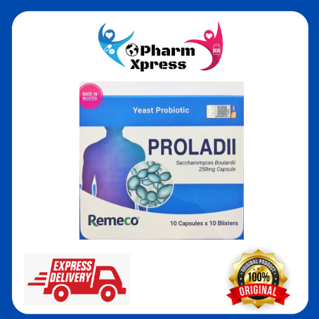 (ANTI-DIARRHOEA) Remeco Proladii Yeast Probiotic 250mg Capsule 100's ...