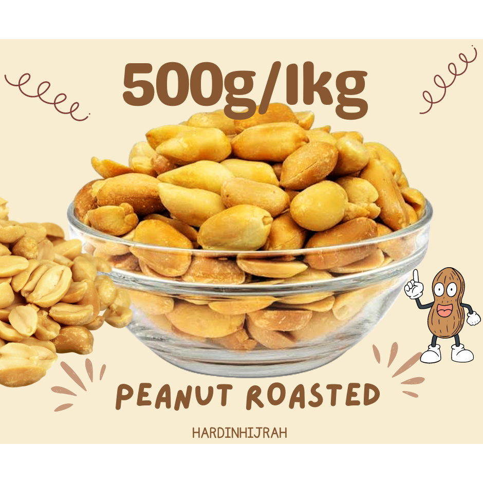 Peanut Roasted Unsalted - Kacang Tanah 500g/1kg | Shopee Malaysia