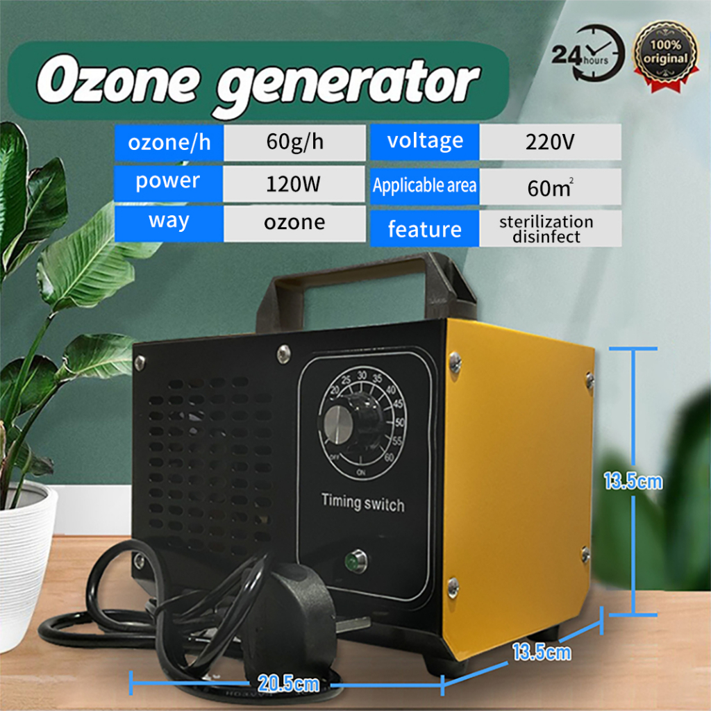 Air Purifier Ozone Generator 220V 60g Air Cleaner Ozono Disinfection Sterilization Ozonizer ...