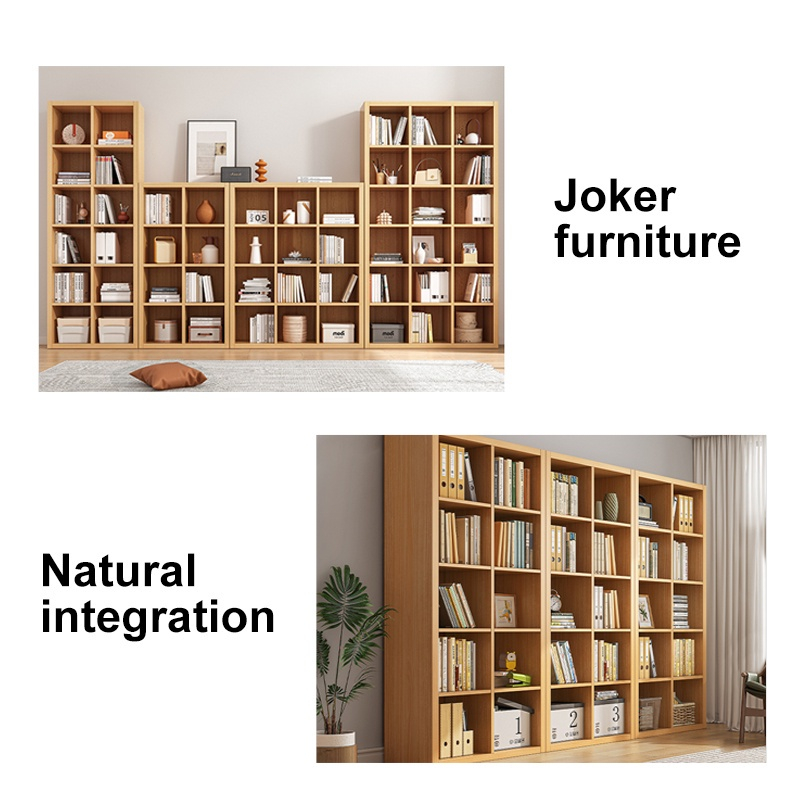 8 Tier Wooden Bookshelf Multipurpose Rack Rak Buku Cabinet DIY Utility ...