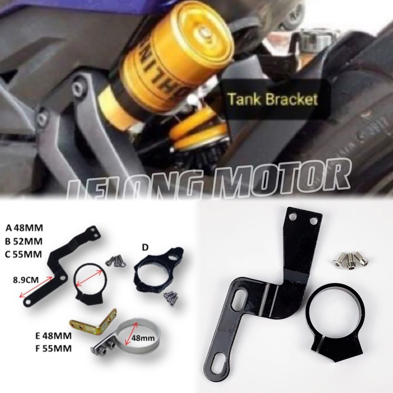 MONOSHOCK BRACKET GAS TANK Y16ZR Y15ZR LC135 RSX150 RS150 ZX150 BELANG ...