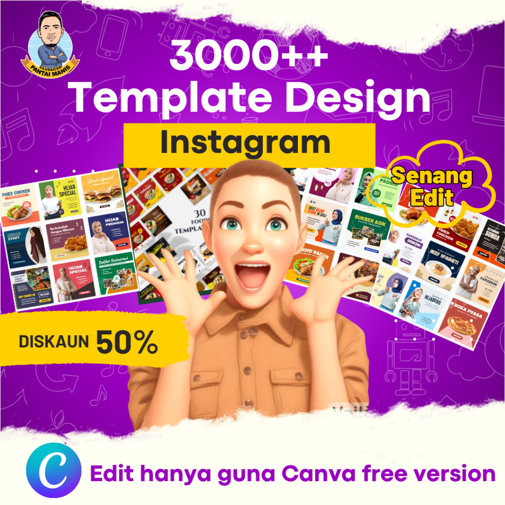 3000 CANVA Template Design Instagram | Shopee Malaysia