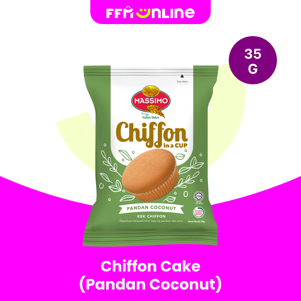 Massimo Chiffon In A Cup - Pandan Coconut (35g) | Shopee Malaysia