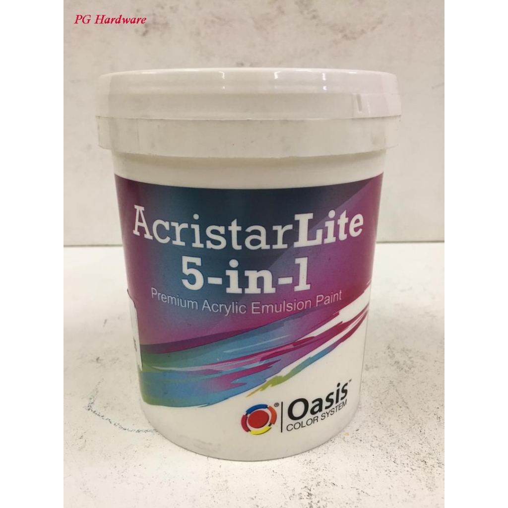 SKK Acristar Lite 5 in 1 Premium Acrylic Emulsion Paint @1L ( S0500-N ...