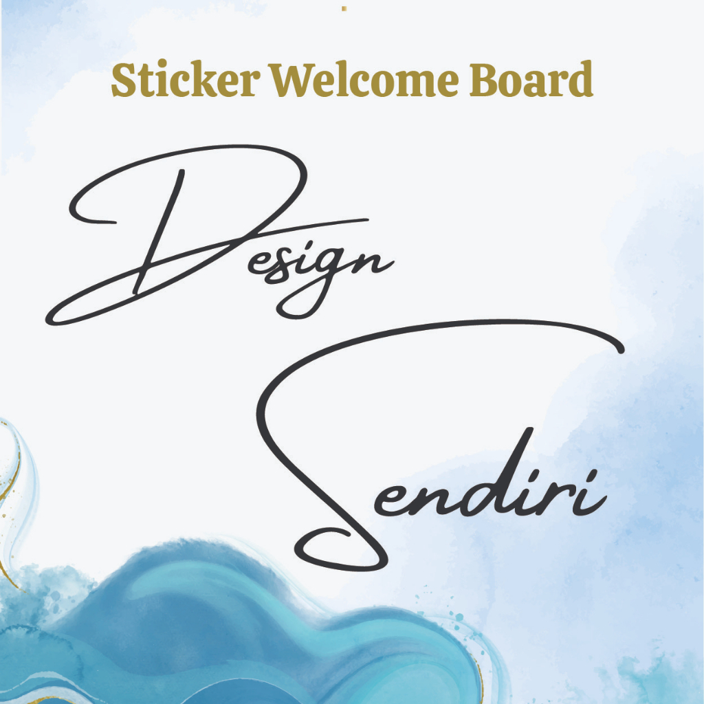Sticker Welcome Board Design Sendiri | Shopee Malaysia
