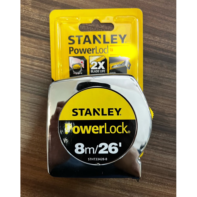 Stanley 8meter/26’ chrome measuring tape power lock | Shopee Malaysia