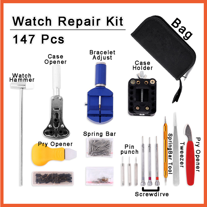 147 Pcs Watch repair kit watch spectacles pc murah Shades sunglass kit ...