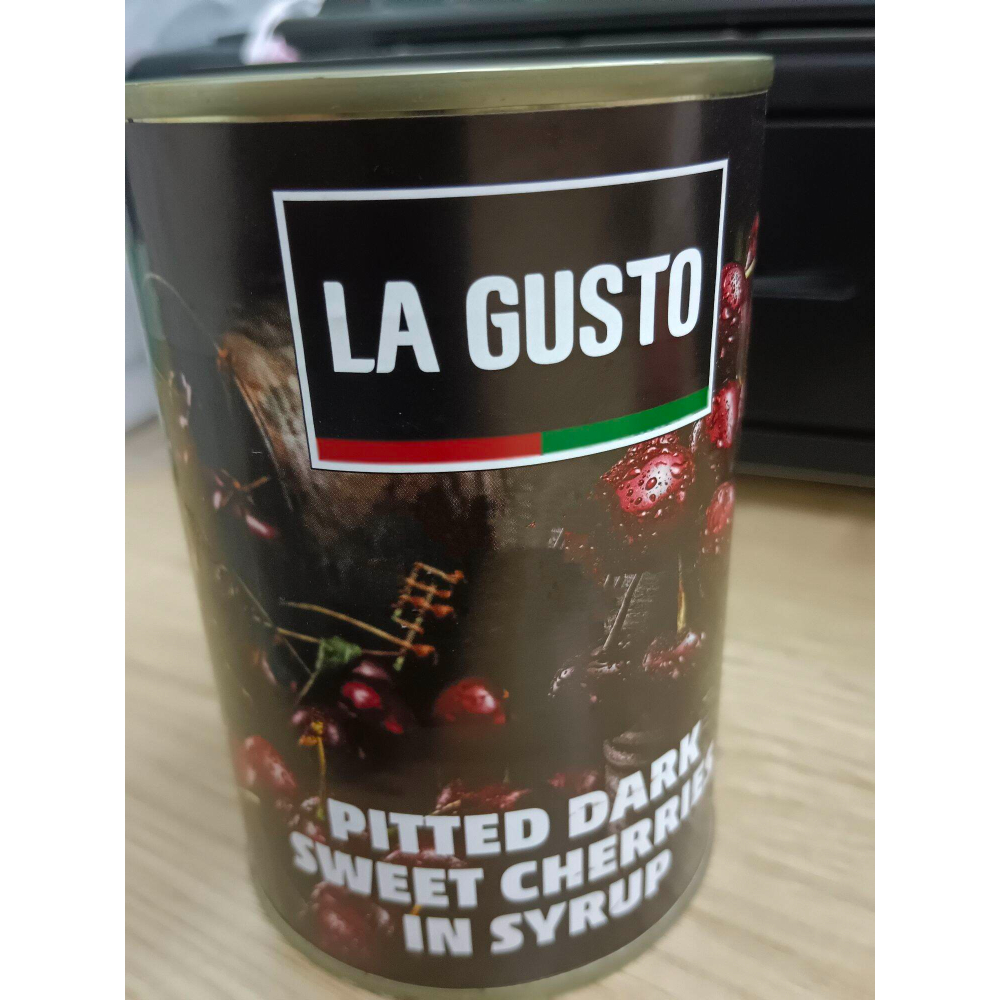 La Gusto Pitted Dark Sweet Cheeries in syrup 425g黑甜樱桃 | Shopee Malaysia
