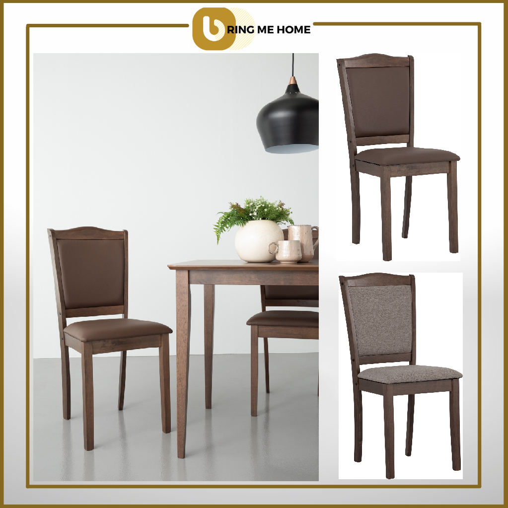 [SET OF 6] PALENO Solid Wood Dining Chair Modern Dinning Chair Kerusi ...
