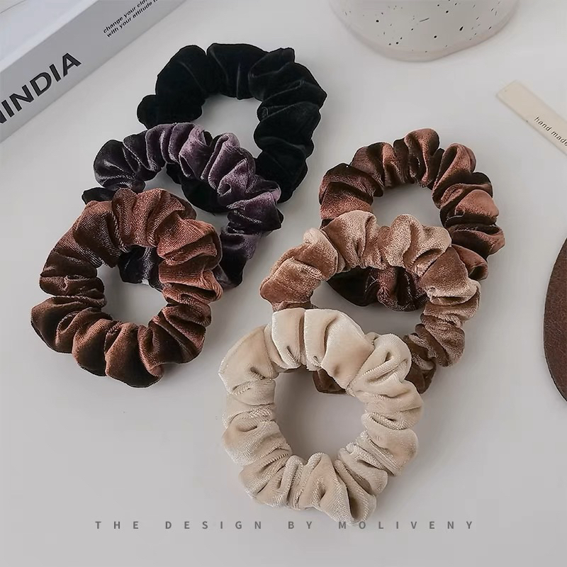 Getah Ikat Rambut Kain Baldu Getah Rubber Band ScrunchiesHair Ties Hair ...