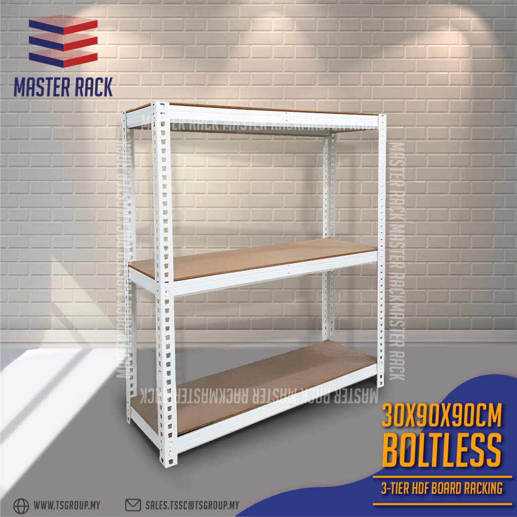MASTERRACK Boltless DIY Racking W30xL90x H90cm Multipurpose Racking ...
