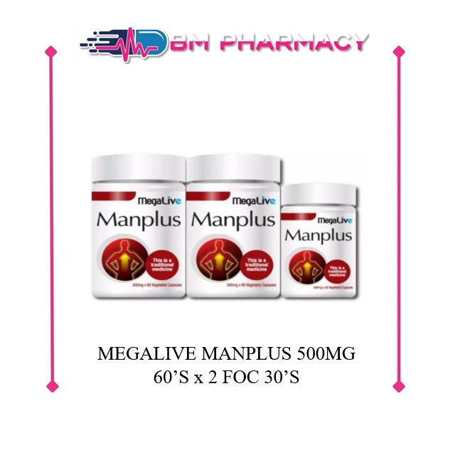 MEGALIVE MANPLUS 500MG (60'S x 2 Foc 30'S) | Shopee Malaysia