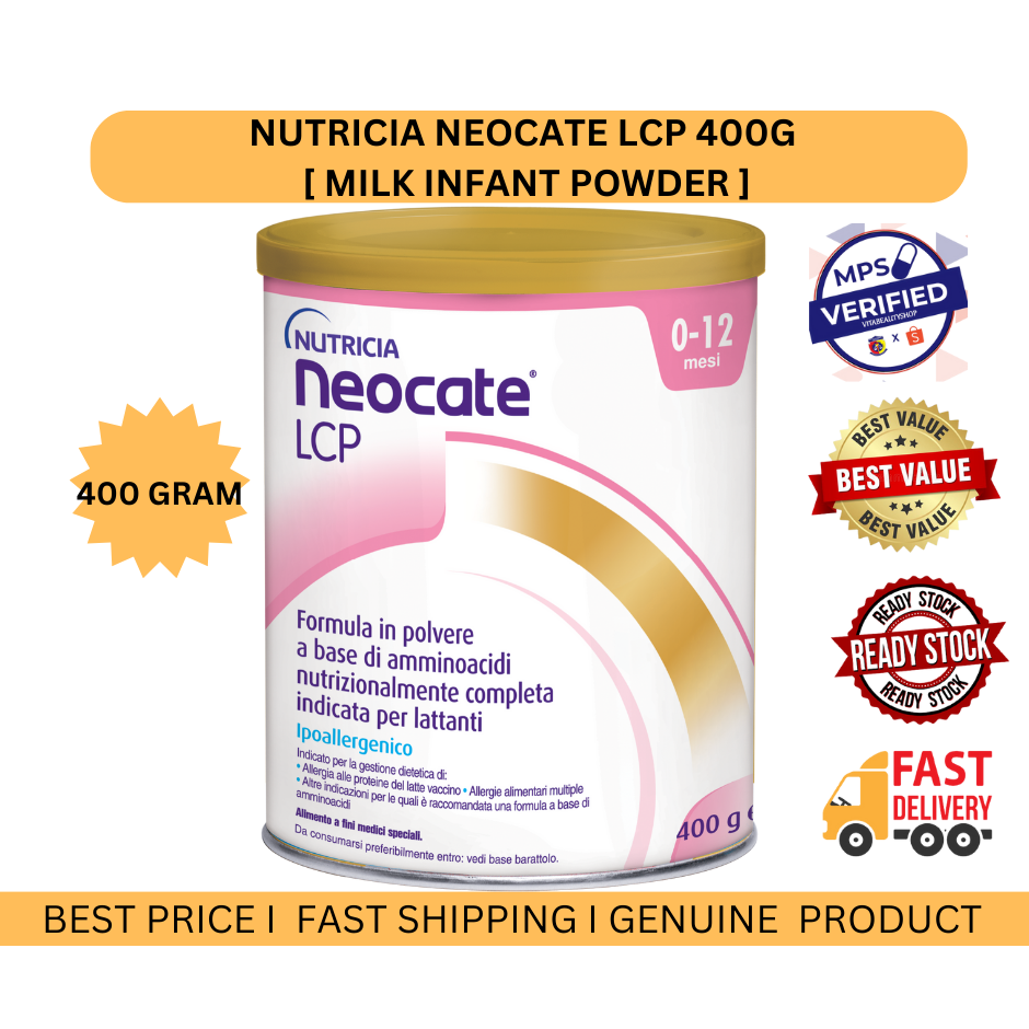 ⭐️NUCTRICIA NEOCATE LCP 400G ⭐️ [ MILK INFANT POWDER ] | Shopee Malaysia