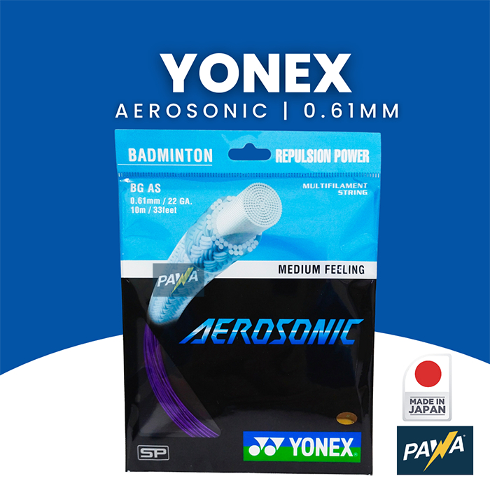 Yonex Aerosonic Badminton String Good Repulsion Thin 0.61MM | Shopee ...