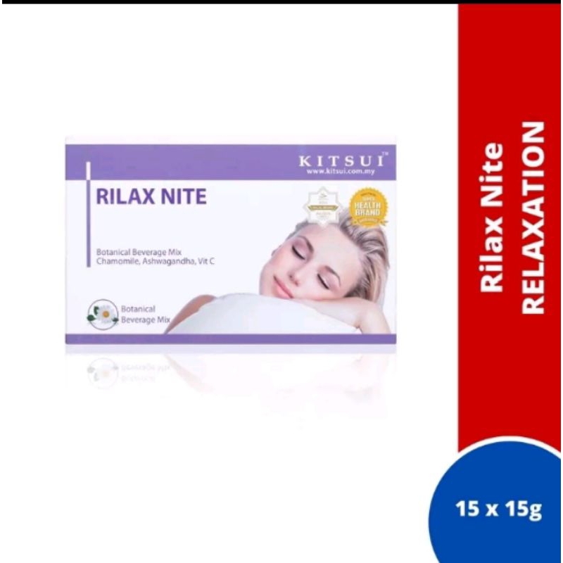 KITSUI RILAX NITE 15 X 15g memberikan tidur yang nyenyak,mengurangkan ...