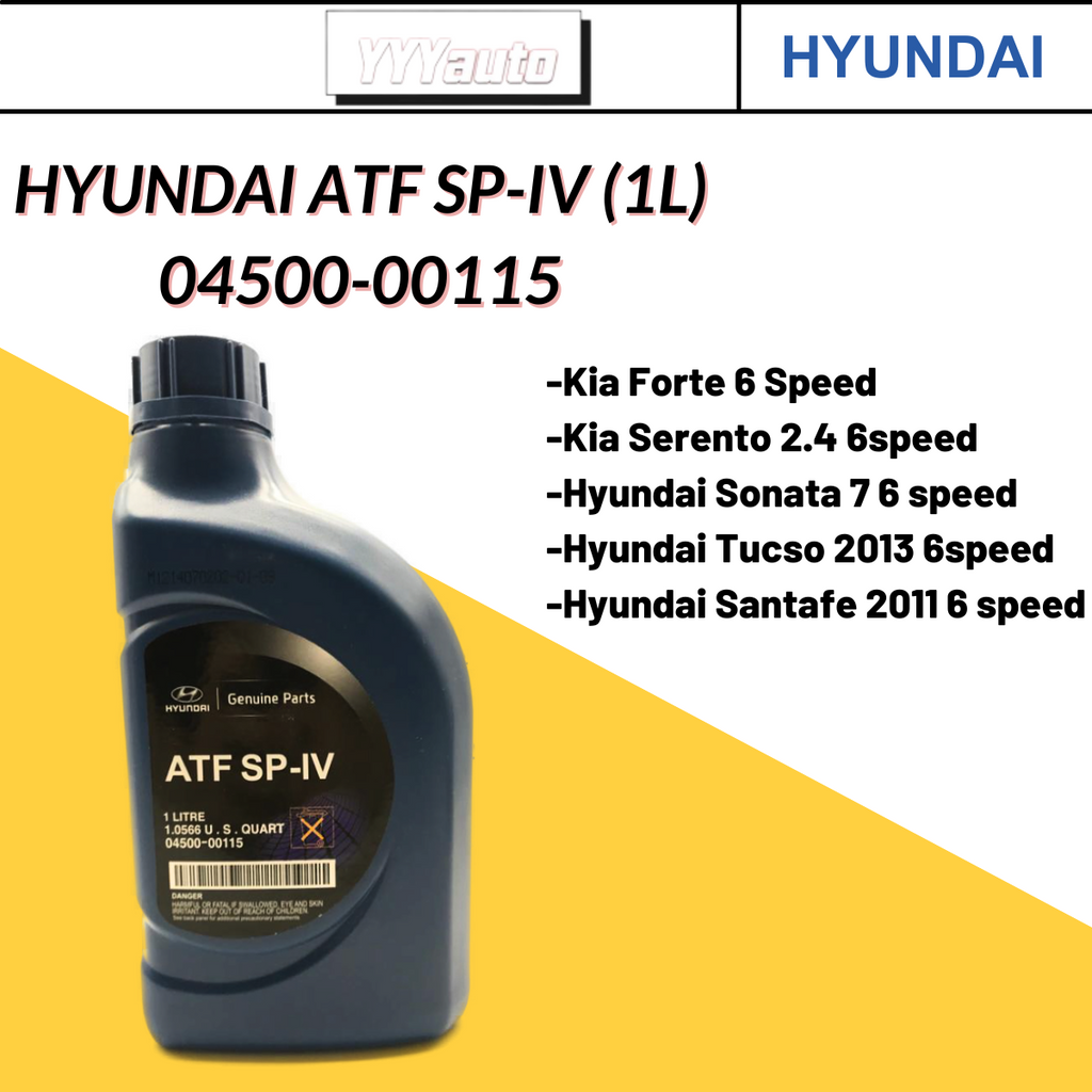 Hyundai & Kia SP-IV SP4 ATF Auto Transmission Fluid (1L) SP4 Auto Gear ...