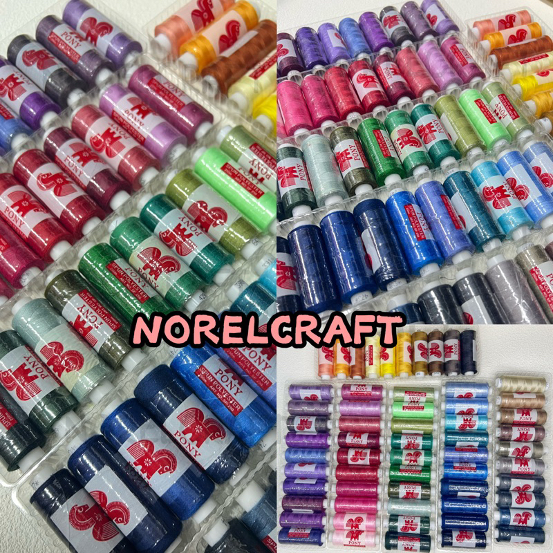 [20/50/100ROLL]250M PONY THREAD/BENANG JAHIT PONY/BENANG JAHIT BIASA ...