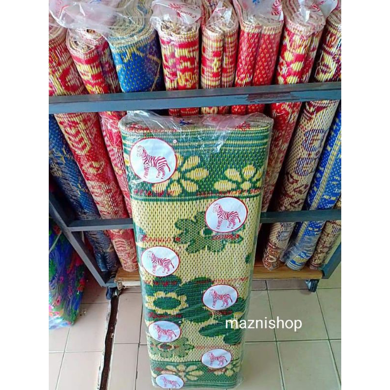 [ READY STOCK ] TIKAR BESAR LIPAT 3 LIPAT 2 CAP ZEBRA Tikar Lipat ...