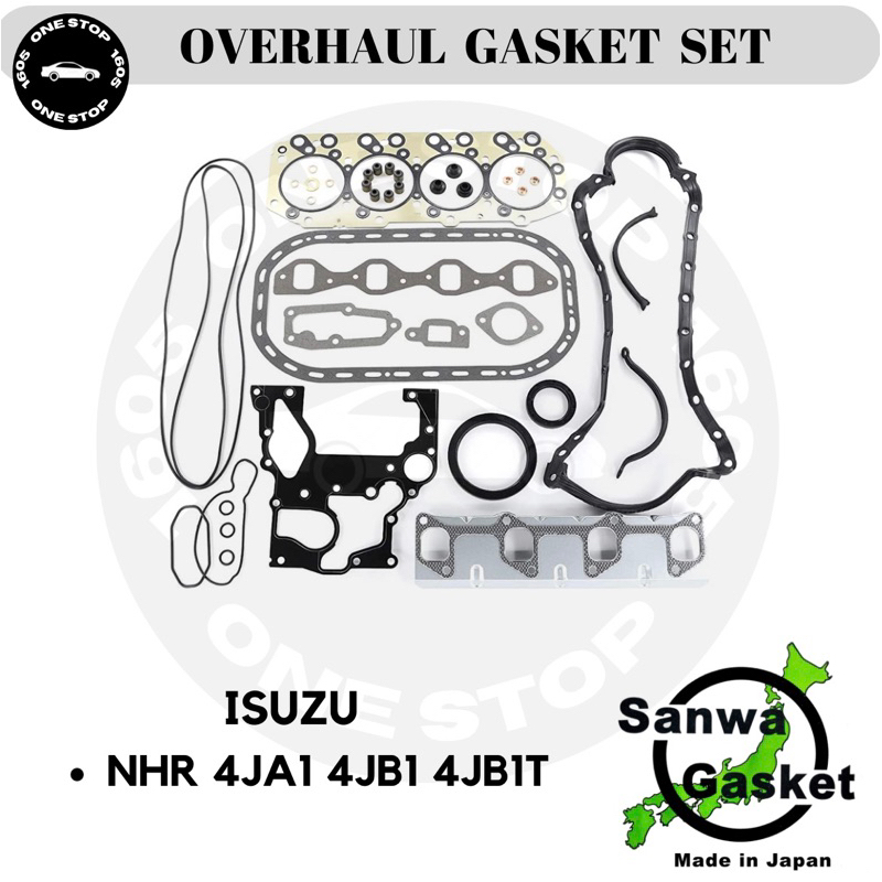 ISUZU NHR 4JA1 4JB1 4JB1T JAPAN SANWA GENERAL OVERHAUL GASKET/ TOP ...