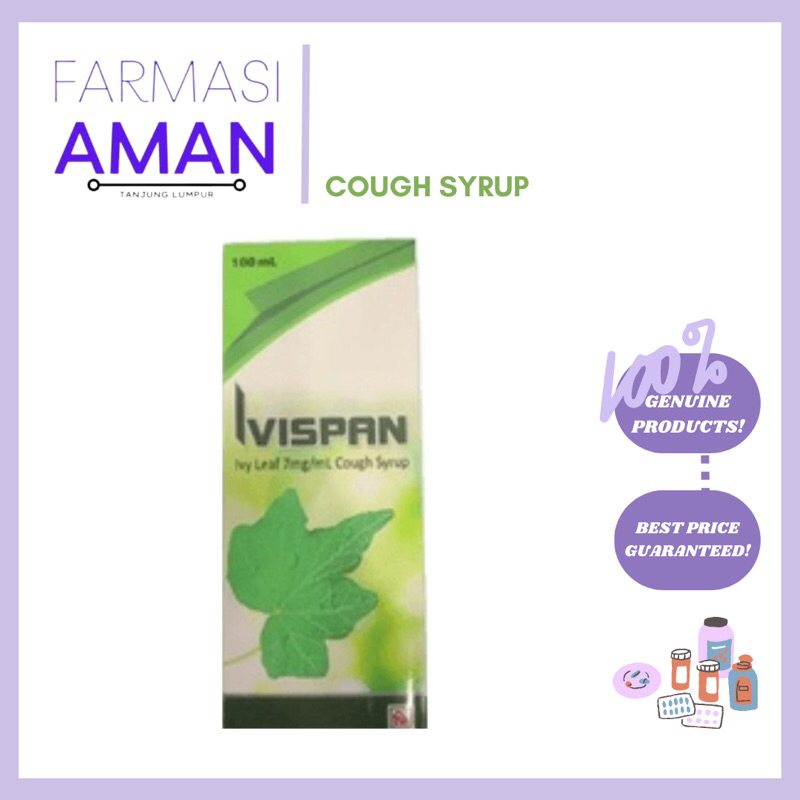 Ivispan Ivy Leaf 7mg/ml Cough Syrup 100ml | Shopee Malaysia