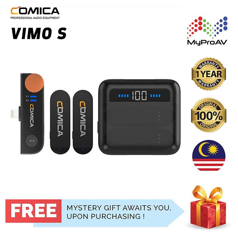 COMICA VIMO S 2.4G Dual Channel Mini Wireless Microphone For iPhone ...
