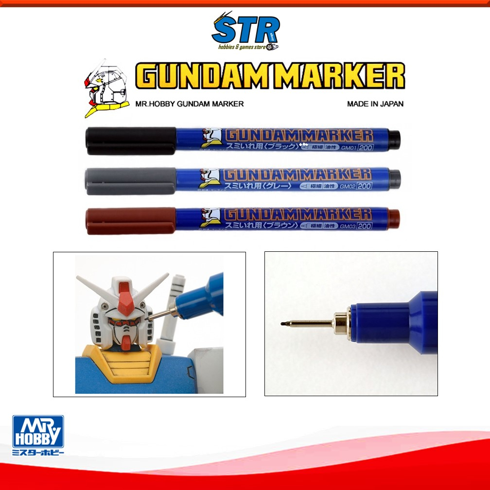 Mr. HOBBY Gundam Marker: Fine-tip for panel lines | Shopee Malaysia