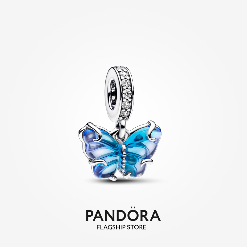 Pandora Blue Murano Glass Butterfly Dangle Charm | Shopee Malaysia