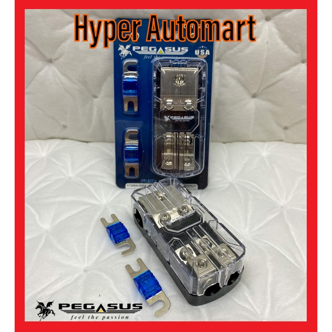 Pegasus Car Audio High Performance 1 To 2 60A Fuse Holder Box (PGFH ...