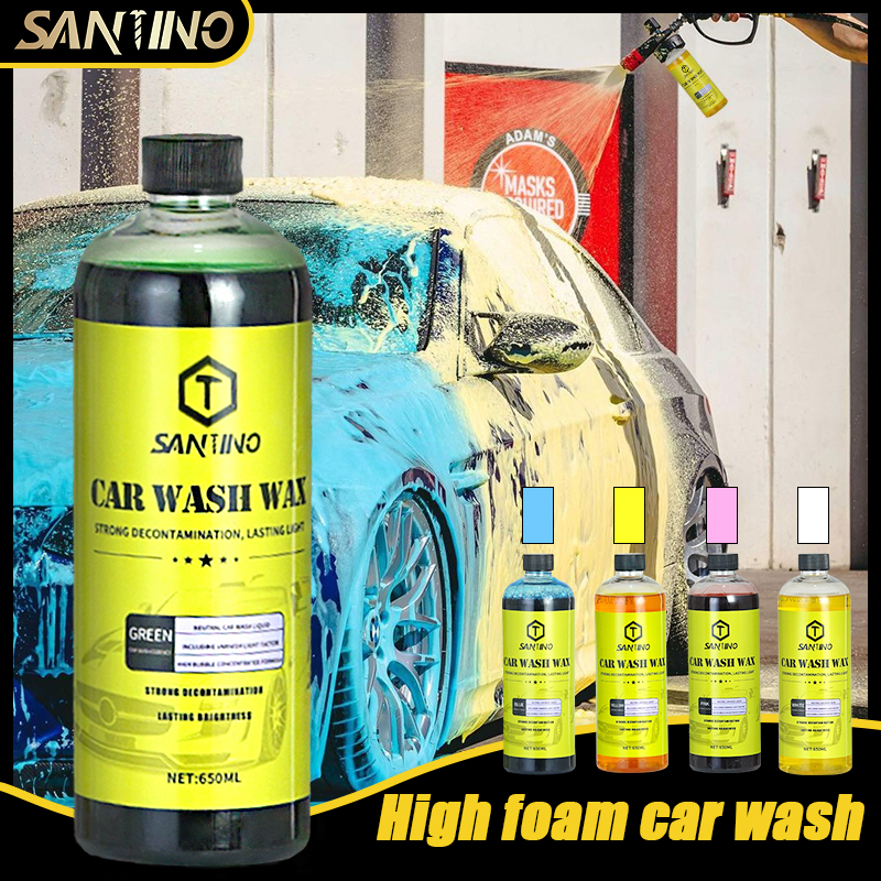 SANTINO Car Colour Shampoo Snow Car Shampoo Wash Snow Foam Bubble Saji ...