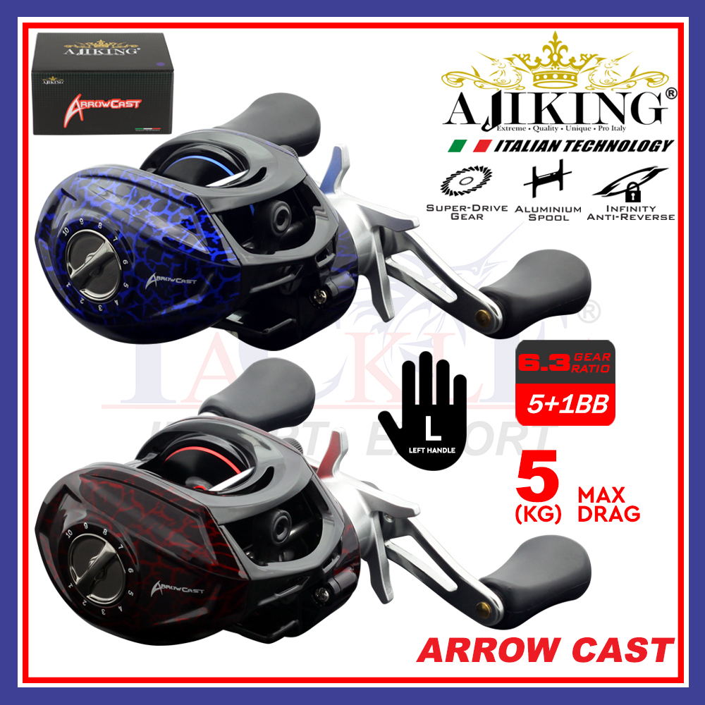 Ajiking Arrow Cast Mesin Pancing Baicasting | TCE Tackles BC Casting ...