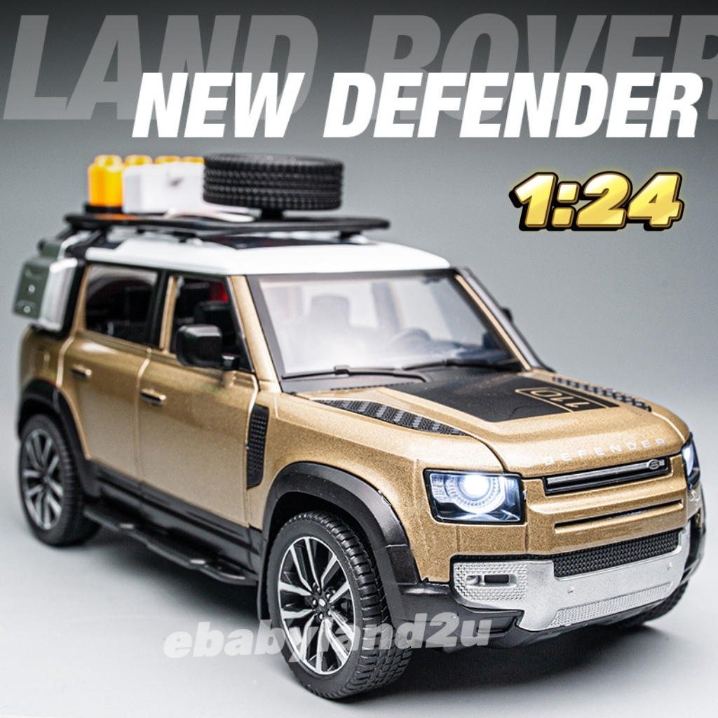 Die Cast 1:24 Land Rover Defender Pull Back With Lights And Sound ...