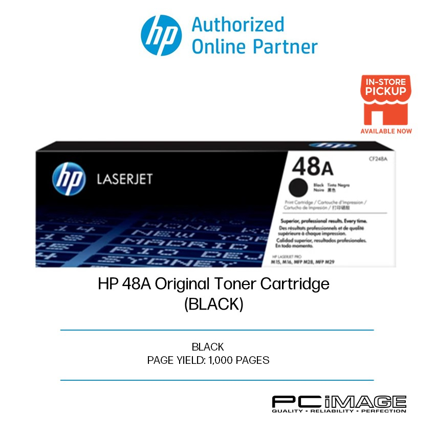 HP 48A Black Original LaserJet Toner Cartridge CF248A For Laserjet M15 ...