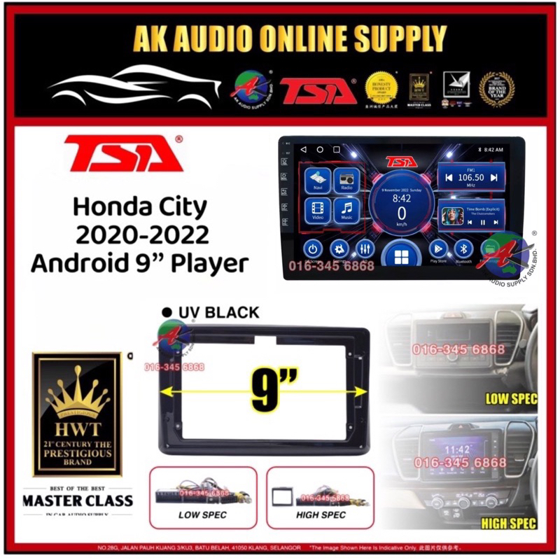 [ MTK 2+32GB ] TSA Honda City 2020 - 2022 Android 9'' inch Car player ...