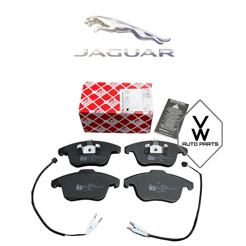 ( 100% FEBI GERMANY ) FRONT DISC BRAKE PAD WITH SENSOR JAGUAR XJ X350 ...