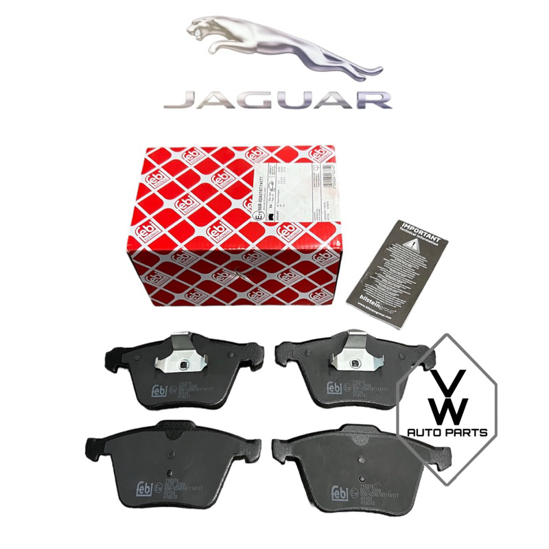( 100% FEBI GERMANY ) FRONT DISC BRAKE PAD JAGUAR S-TYPE XJ XK XF ...