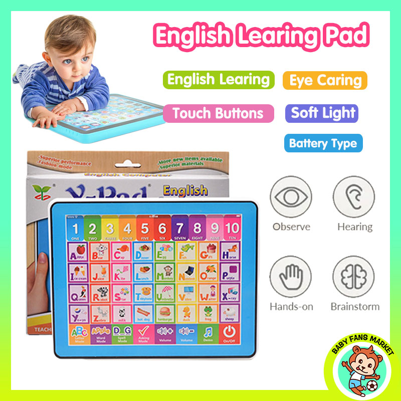 Kids Early Learning Pad Toy Y-pad English Learing Educational mini ...