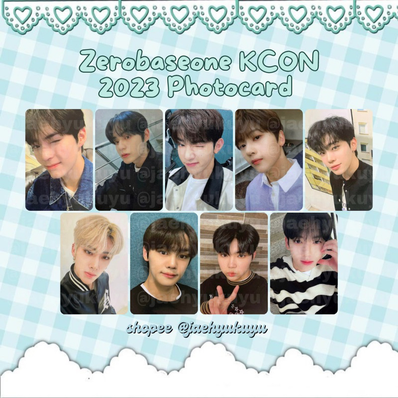 ZEROBASEONE ZB1 KCON 2023 Photocard & ID Photo Set | Shopee Malaysia