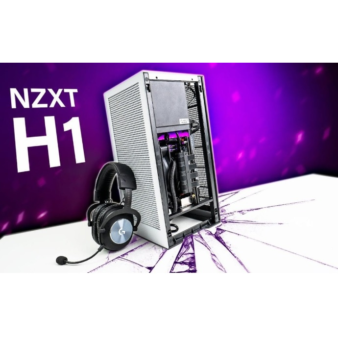 NZXT H1 V1 MINI-ITX TEMPERED GLASS CHASSIS - WHITE | Shopee Malaysia