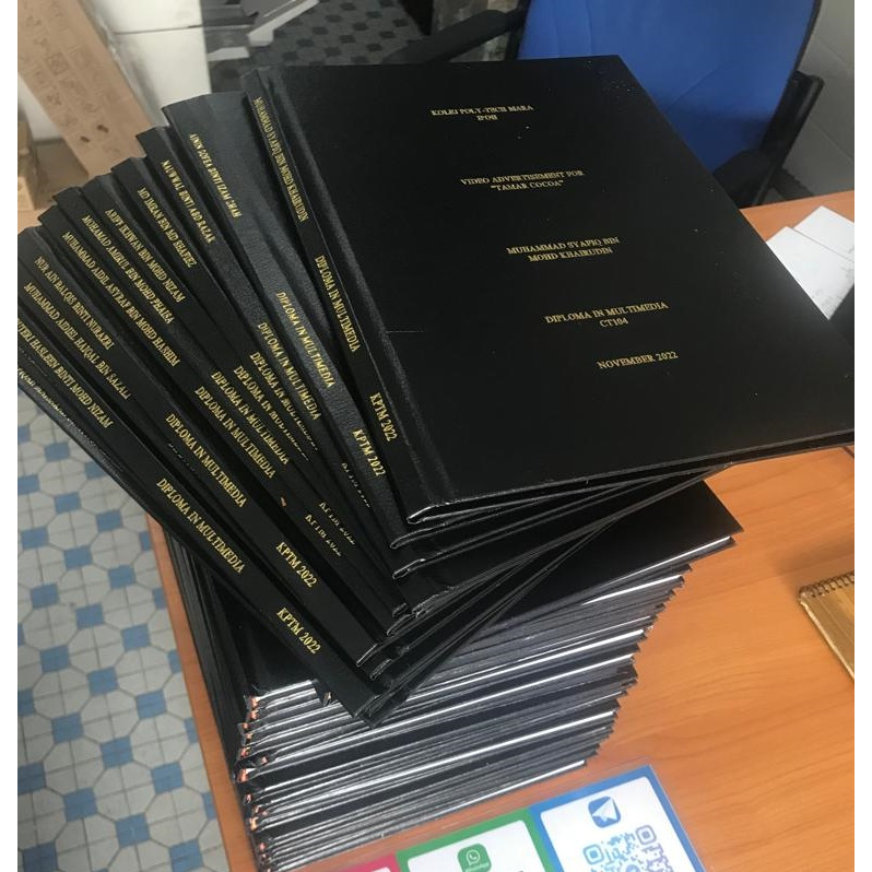 HARDCOVER THESIS / HARDBOUND THESIS / JILID THESIS | Shopee Malaysia
