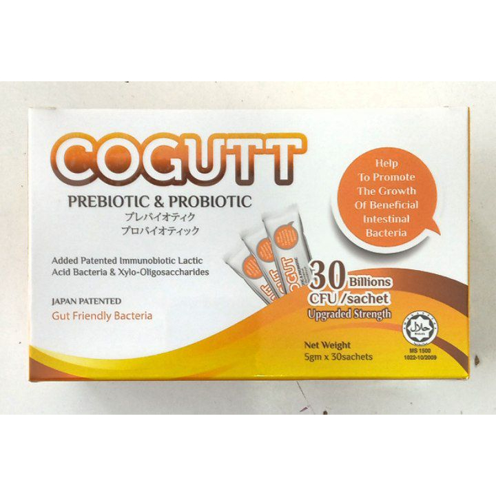 COGUTT PREBIOTICS & PROBIOTICS (Upgraded Strength 30 billions CFU/Sachet) - 5g x 30 sachets ...