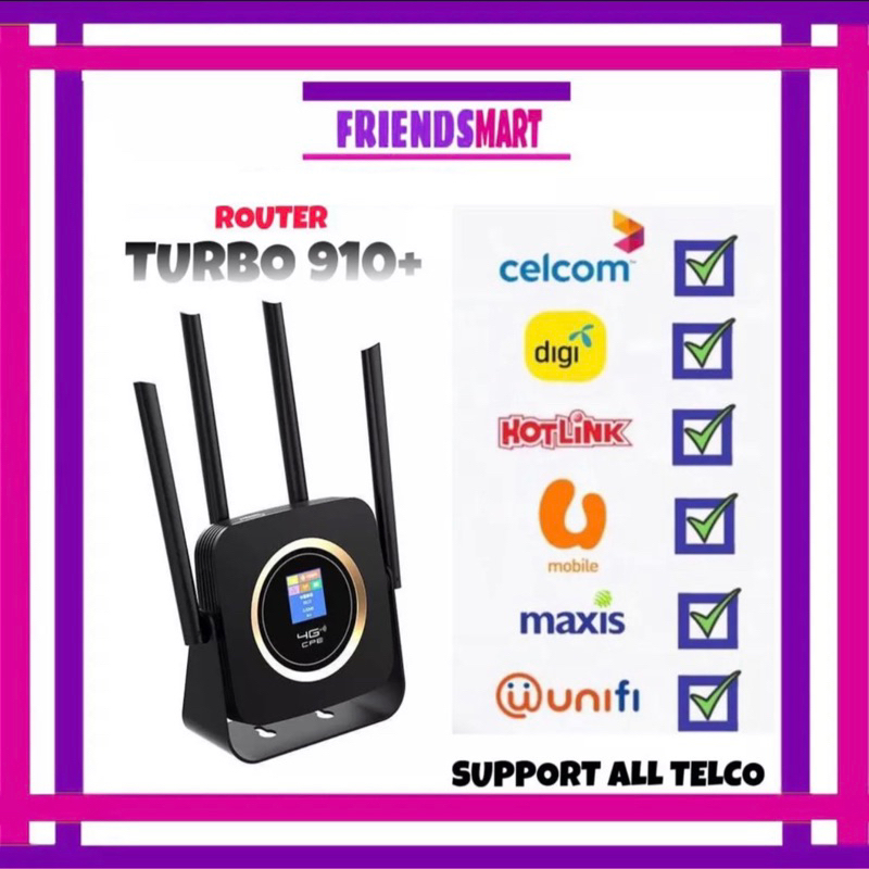 🔥Unlimited Turbo GT910+ Router 🔥READY STOCK 🔥New Version Router 4G LTE ...