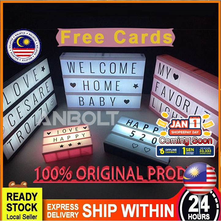 Led Lightbox Led Box Alphabet Light Message Box DIY Light Box Letters ...